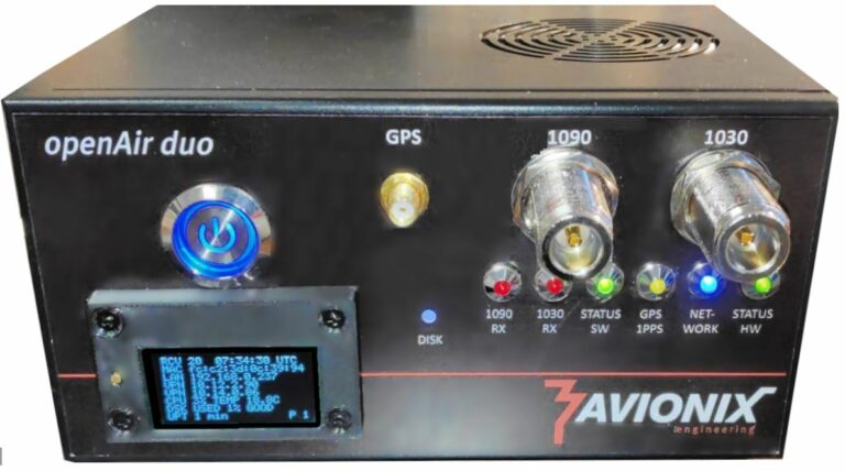 1030/1090 MHz bands monitoring – Monitoring stations